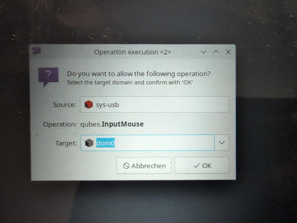 Mouse Input permission dialog shown twice - User Support - Qubes OS Forum
