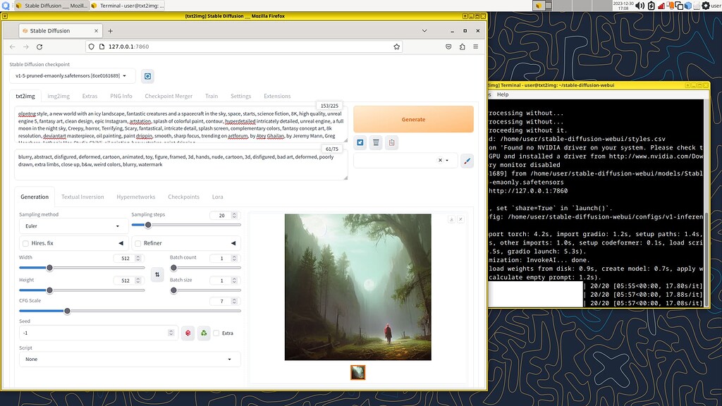 Running local txt2img with stable diffusion - Community Guides - Qubes ...