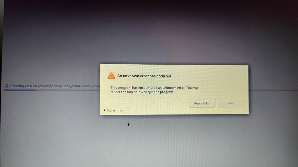 Error while trying to create a user after installing Qubes OS - General ... Error while trying to create a user after installing Qubes OS - General ...