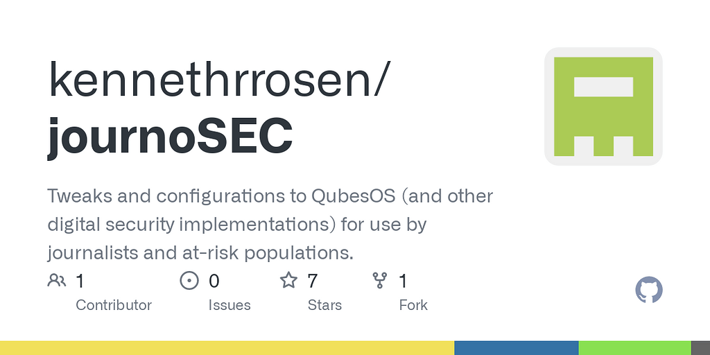 Qubes OS configuration for use by journalists and at-risk populations ...