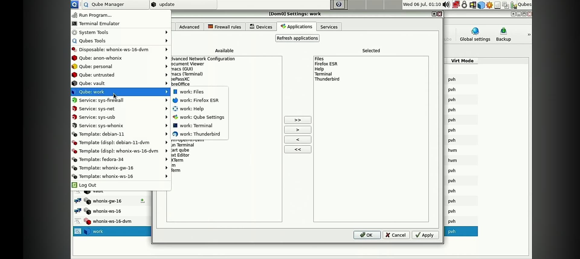 Reverting Back to Qubes OS 4.1 Applications Menu? - General - Qubes OS ... Reverting Back to Qubes OS 4.1 Applications Menu? - General - Qubes OS ...